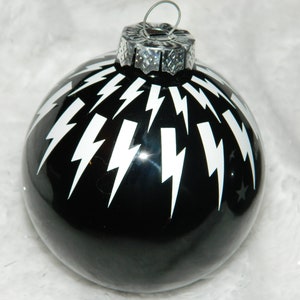 Schitthead Holiday Ornaments Black White Lightening Bolts Stars Style ...
