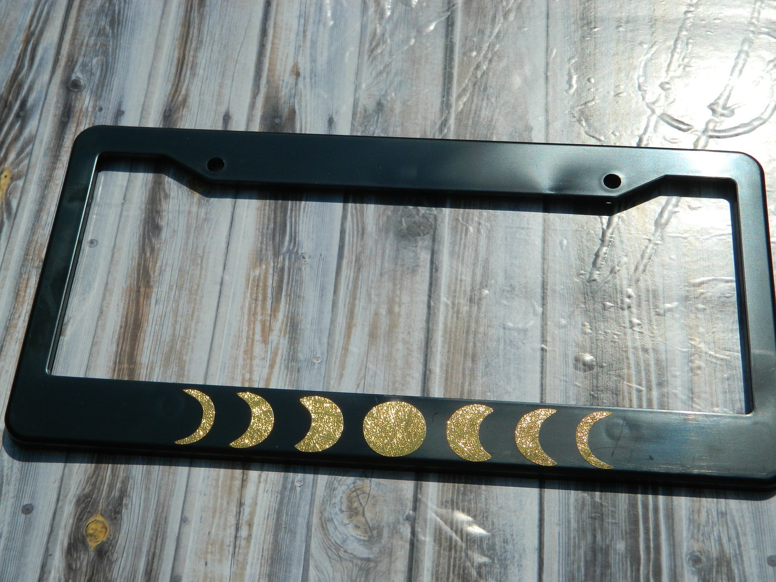 Mote It Be License Plate Frame Moon Phases Goddess Color Changing ...