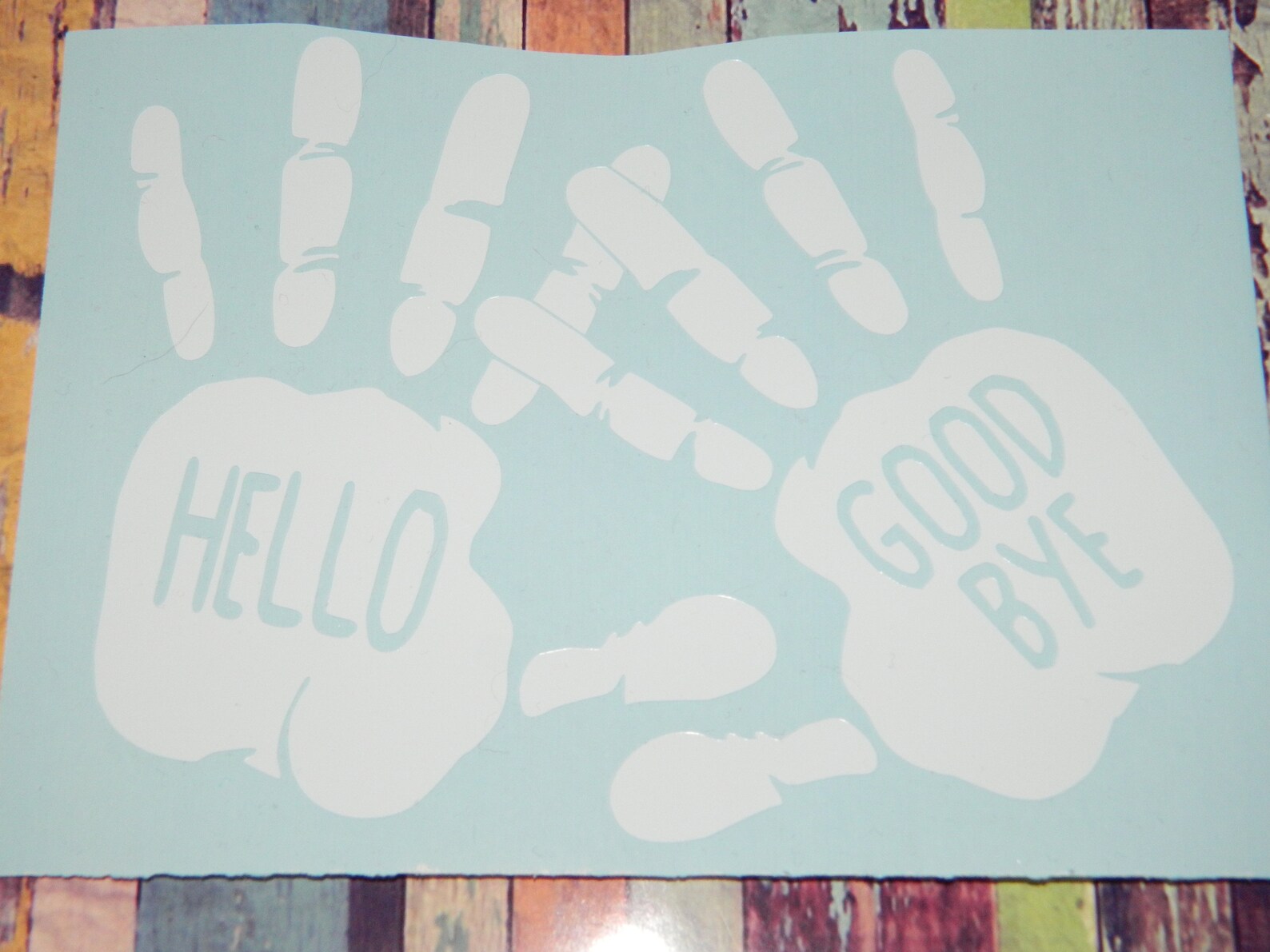 Hello Goodbye Klaus Hand Tattoos Car Decal Sticker Laptop - Etsy