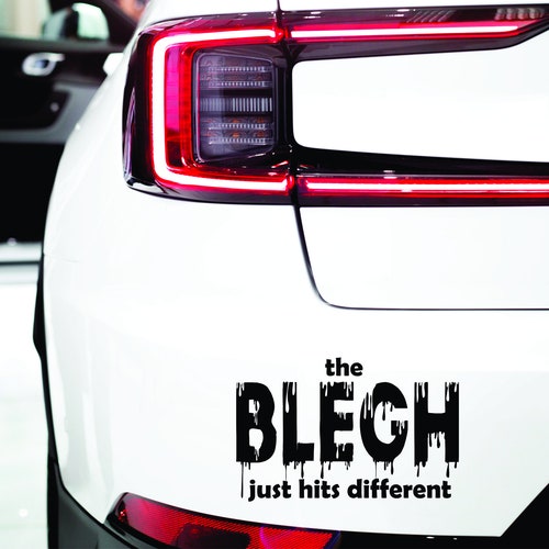 BLEGH Car Decal Hardcore Metal Vinyl Bumper or Window Sticker - Etsy