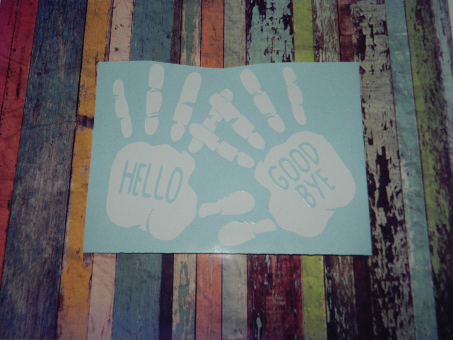 Hello Goodbye Klaus Hand Tattoos Car Decal Sticker Laptop - Etsy