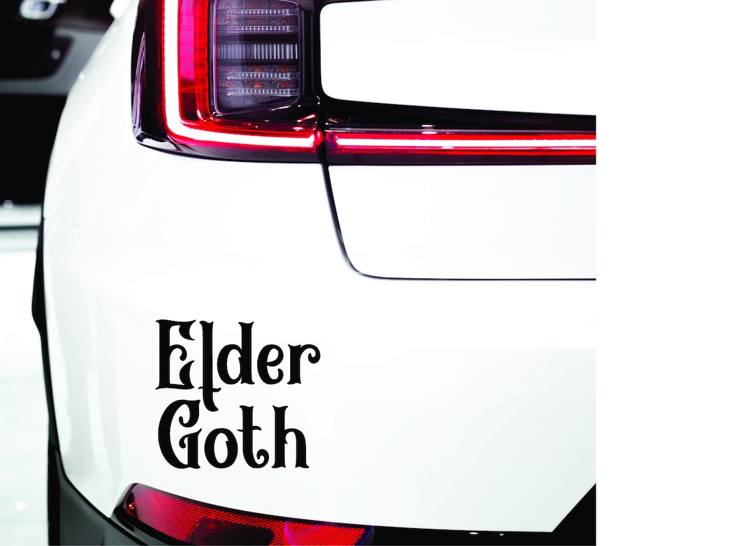 Elder Goth Car Decal Window Bumper Sticker Wicca Witch Truck Laptop ...