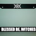 Blessed Be Witches License Plate Frame Triple Goddess Symbol Car Truck ...