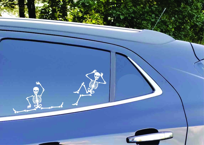 Skeletons Car Decals Dancing Happy Silly Skelly Skellies Halloween ...