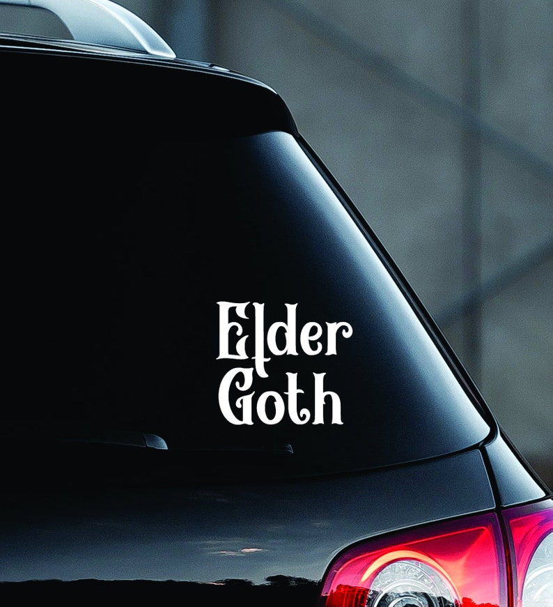 Elder Goth Car Decal Window Bumper Sticker Wicca Witch Truck Laptop ...
