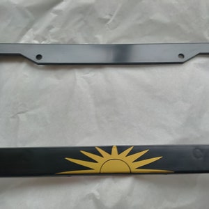Sunrise Sun License Plate Frame Color Changing Purple Blue Galaxy Gold ...