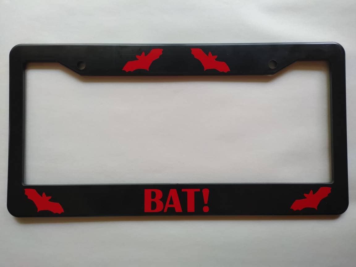 BAT License Plate Frame Blood Red Auto Decor Car Truck - Etsy