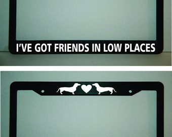 I Love My Rescue Dog License Plate Frame License Plate Custom License ...