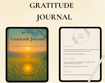30-day Gratitude Journal Printable - Daily Reflection& Mindfulness PDF ...