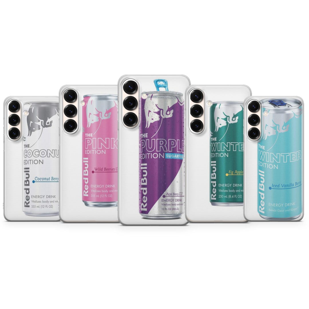 Red Bull Can Phone Case, Slim TPU Protective Cover - Etsy