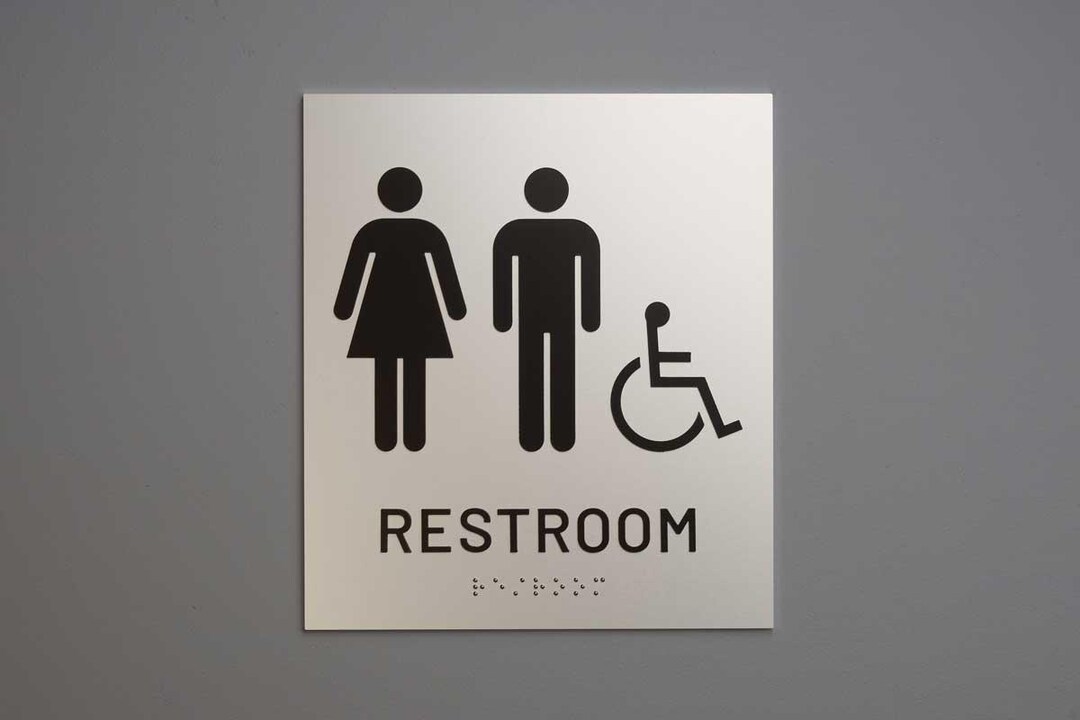 ADA - Restroom Wall Signs - Restroom - ISA - Etsy