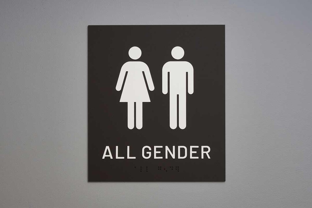 ADA - Restroom Wall Signs - All Gender - Etsy