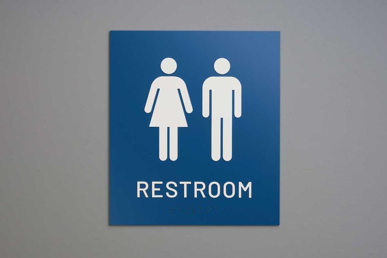 ADA - Restroom Wall Signs - Restroom - Etsy