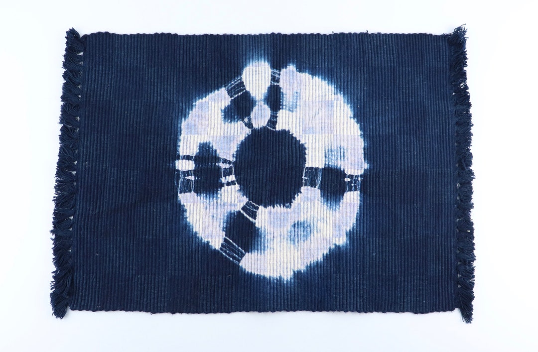 Aizome Centerpiece, Japanese Gifts, Shibori, Blue and White - Etsy