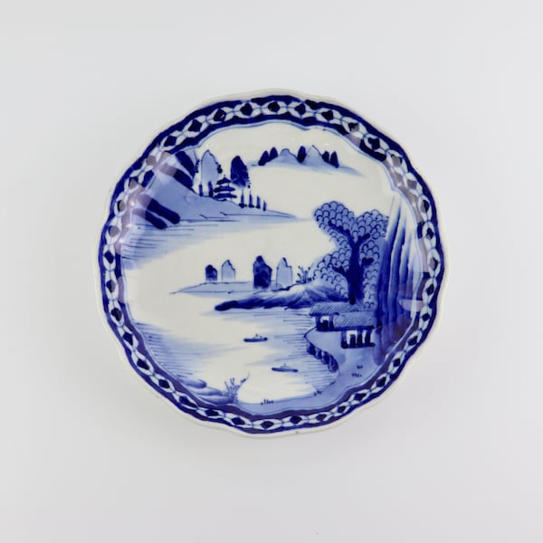 Blue and White Japanese Plate - Etsy