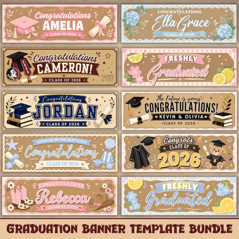 Senior Banners - Etsy