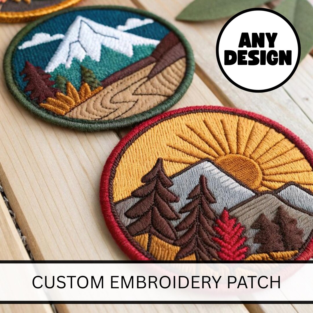 Custom Embroidered Patch: Logo, Name, or Design - Iron-on or Sew-on - Etsy
