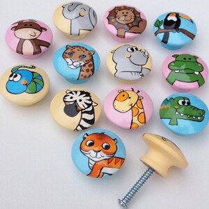 Jungle Drawer Knobs (large) / Dresser Knobs /baby Girl Nursery / Jungle ...