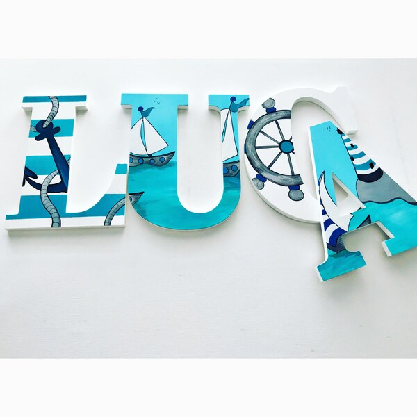 Nautical Letters - Etsy