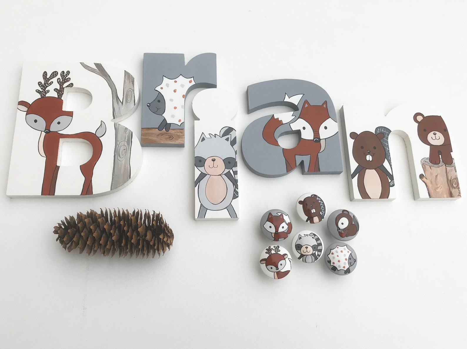 Woodland Animal Letters Forest Animals Nursery Baby Nursery | Etsy