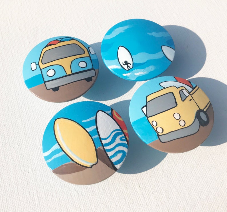 Surfing Drawer Knobs (LARGE) Surf's up Knobs and Pulls - Surfing ...