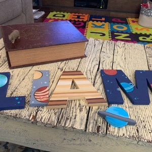 Solar System Letters Space Decor Baby Boy Nursery / Planets - Etsy Canada