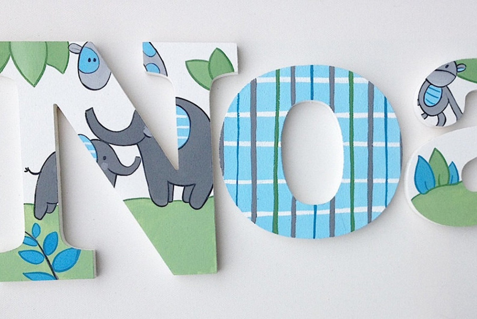 Wooden Letters for Baby Boy Nursery / Baby Gift New Baby Gift | Etsy