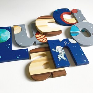 Solar System Letters Space Decor Baby Boy Nursery / Planets - Etsy Canada