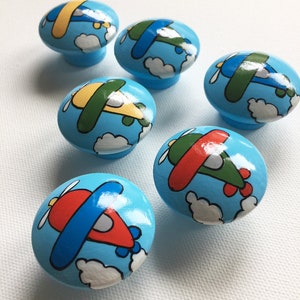 Airplane Drawer Pulls / Dresser Knobs Airplane Knobs Vintage Planes ...