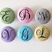 Monogrammed Drawer Pulls / Dresser Knobs and Pulls Hand Painted for ...