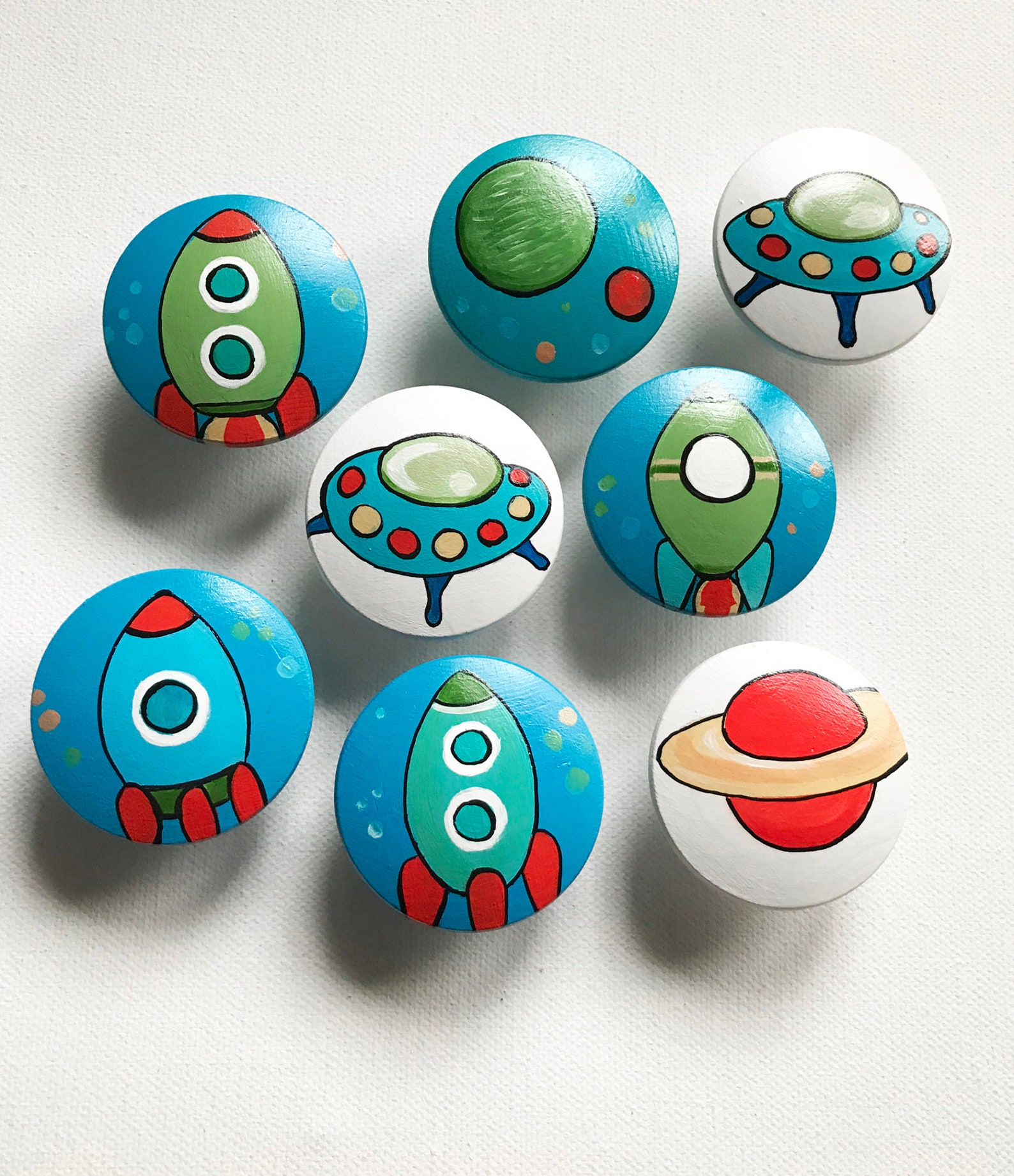 Outer Space Knobs / Large Space Knobs /space Drawer Pulls / - Etsy