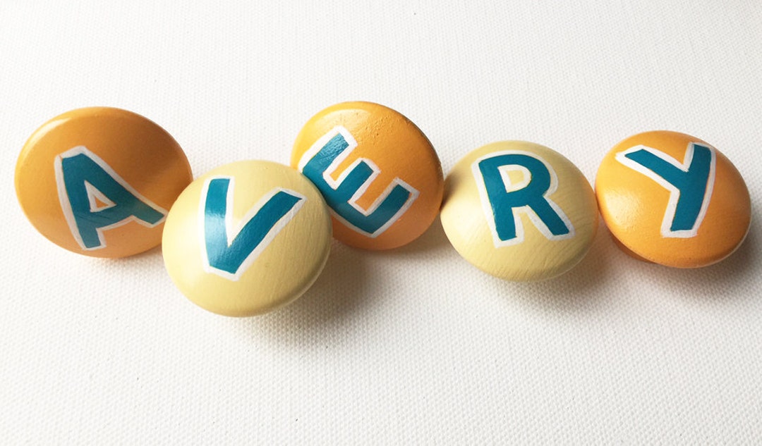 Monogrammed Drawer Pulls / Dresser Knobs / Closet Handles / Hand ...