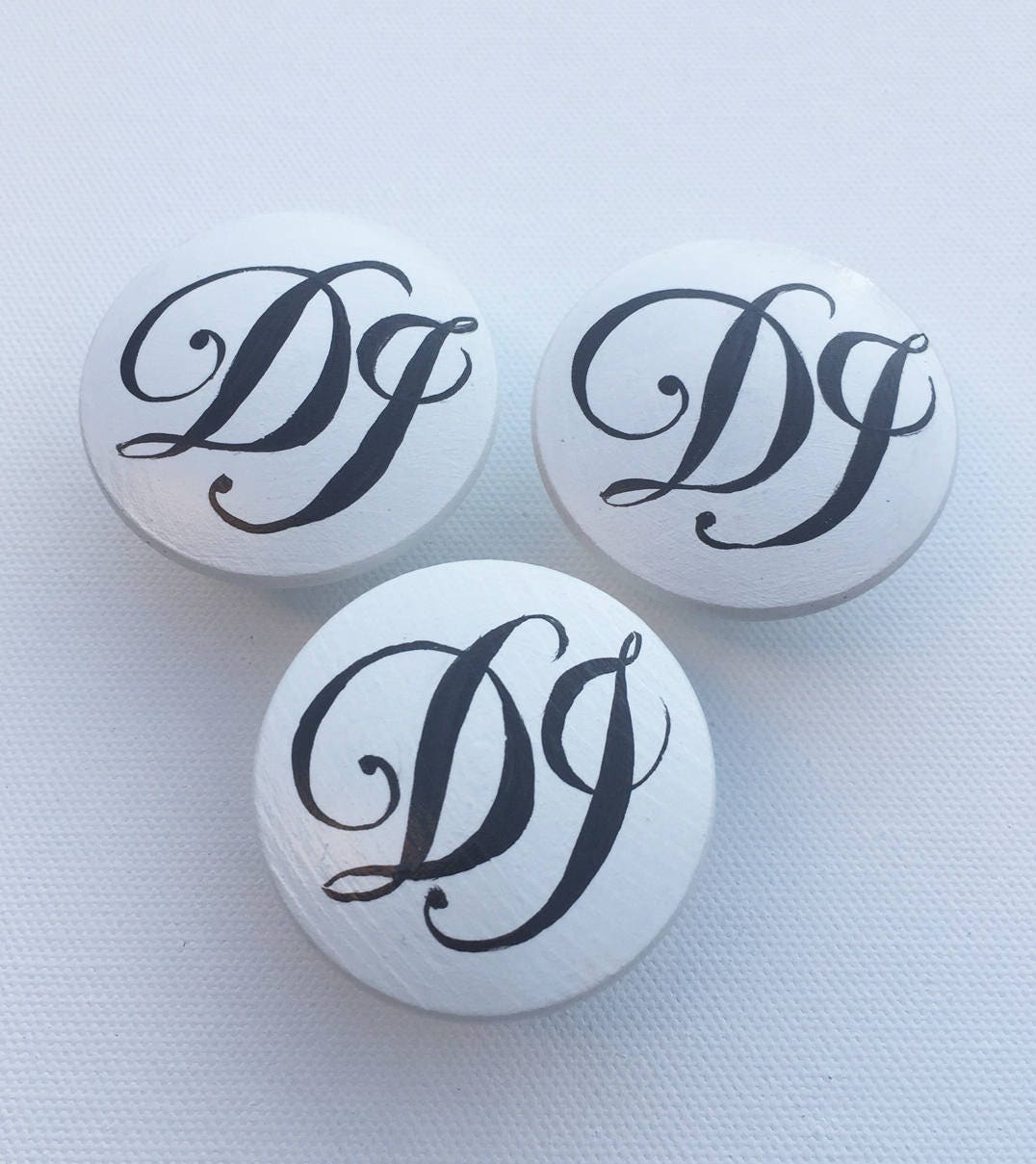 LARGE Monogram Knobs/ Letter Knobs/ Large Dresser Knobs/ Hand Painted ...