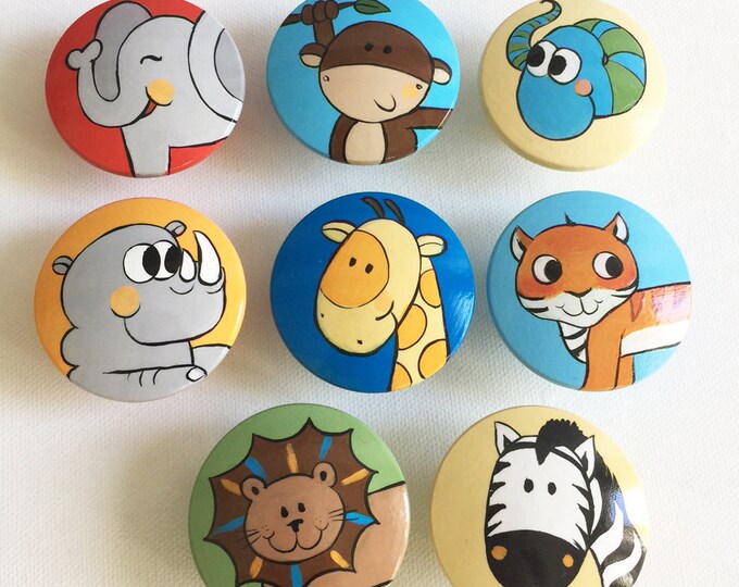 2.4 Animal Cartoon Kids Room Drawer Pulls Knobs Closet Cabinet Door ...