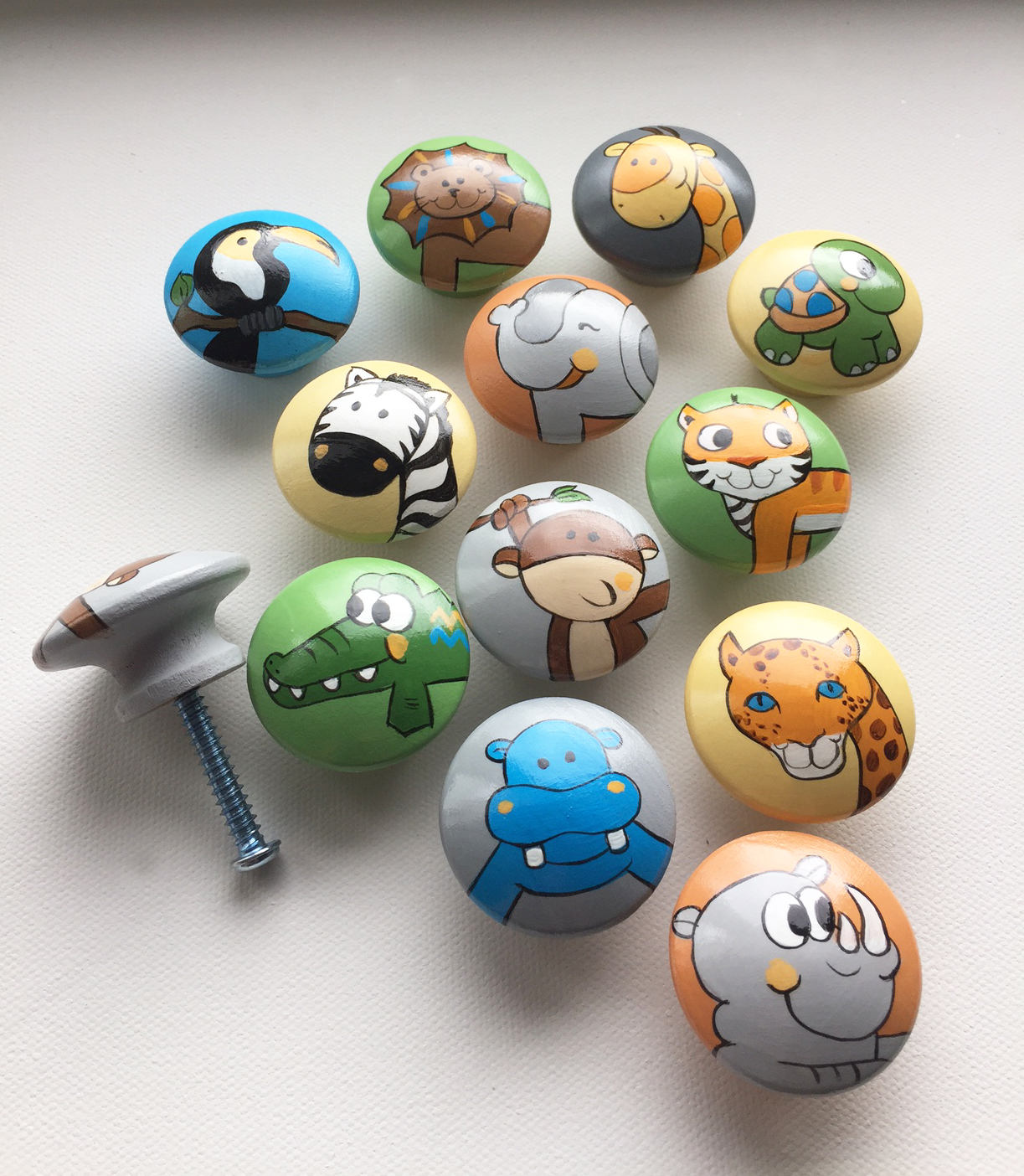 Animal Drawer Pulls Animal Drawer Knobs Baby Shower Gift - Etsy