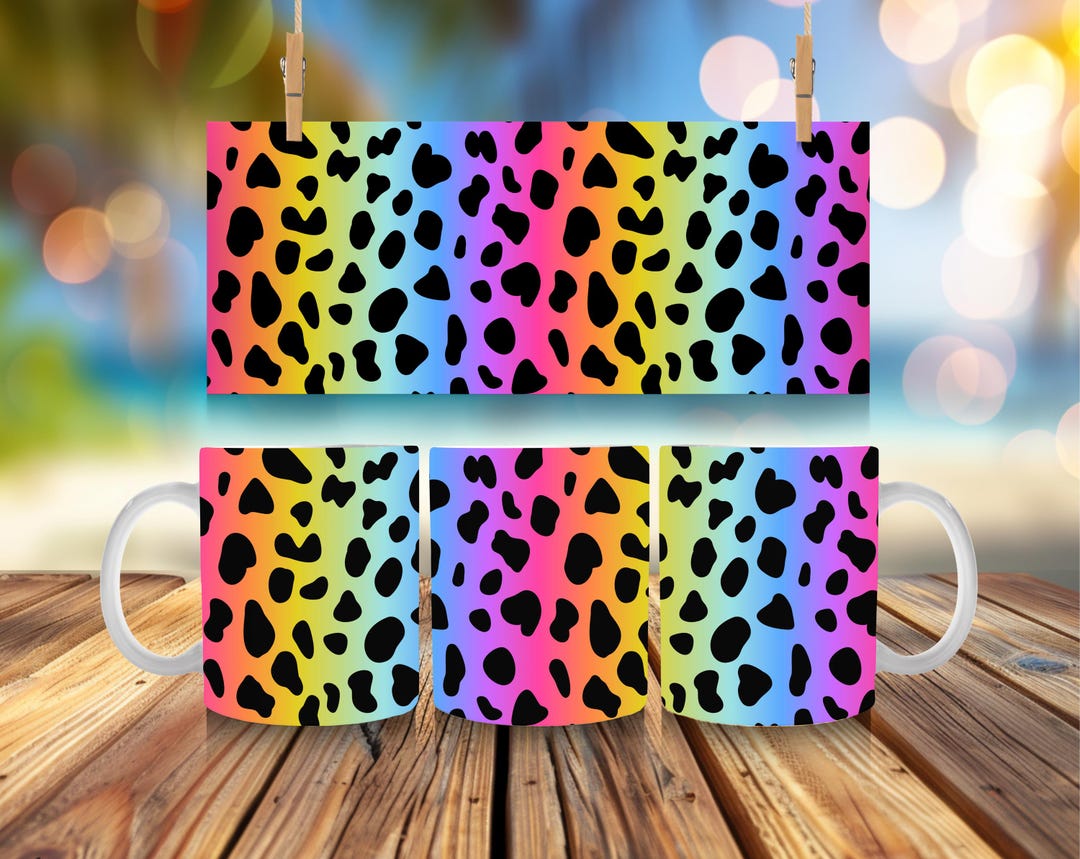 11oz Cheetah Mug | Personalized Coffee Cup | Handmade Sublimation Gift ...