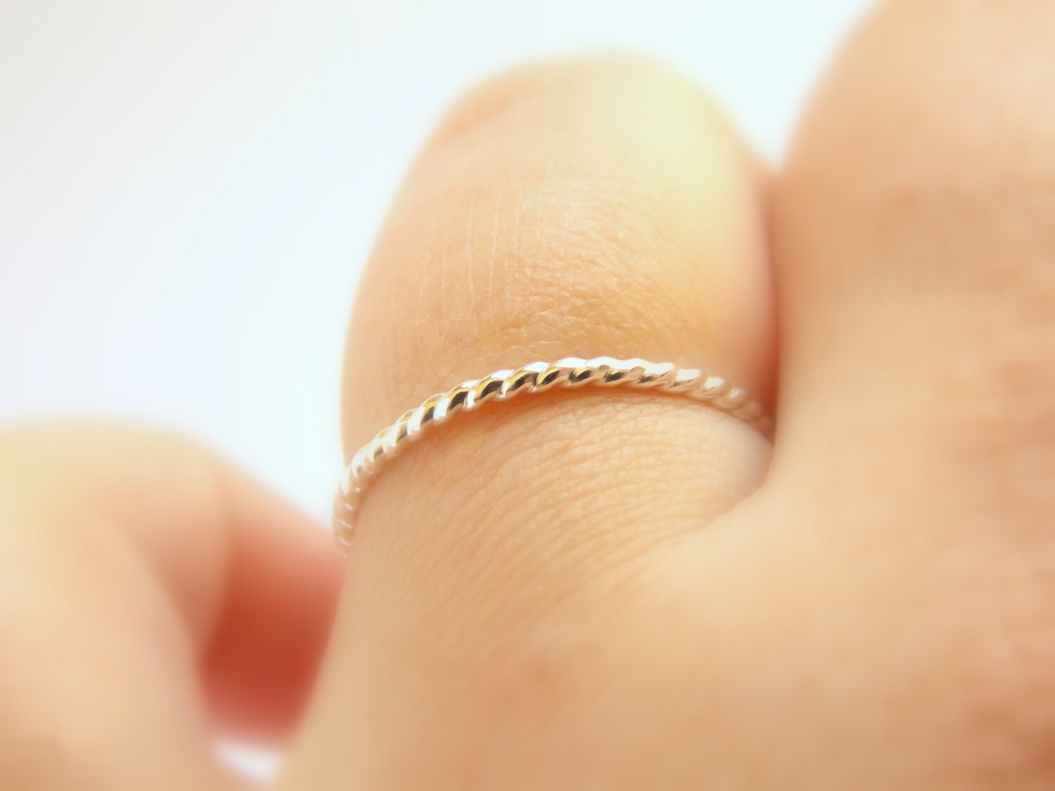 Sterling Silver Twisted Rope Ring: Sterling Silver Ring | Etsy