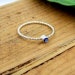 Dainty Twisted Rope Birthstone Stacking Ring Ring: Sterling - Etsy