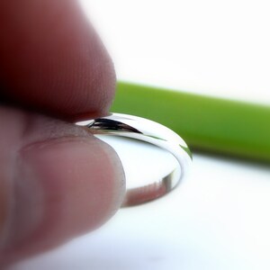 Simple Sterling Domed Ring: Sterling Silver Ring, Domed Ring, Plain ...