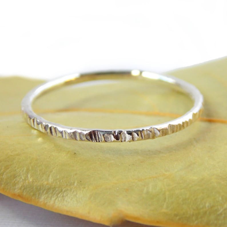 Gold-filled Hatched Stacking Ring: Textured Ring, 14K Gold-filled Ring ...