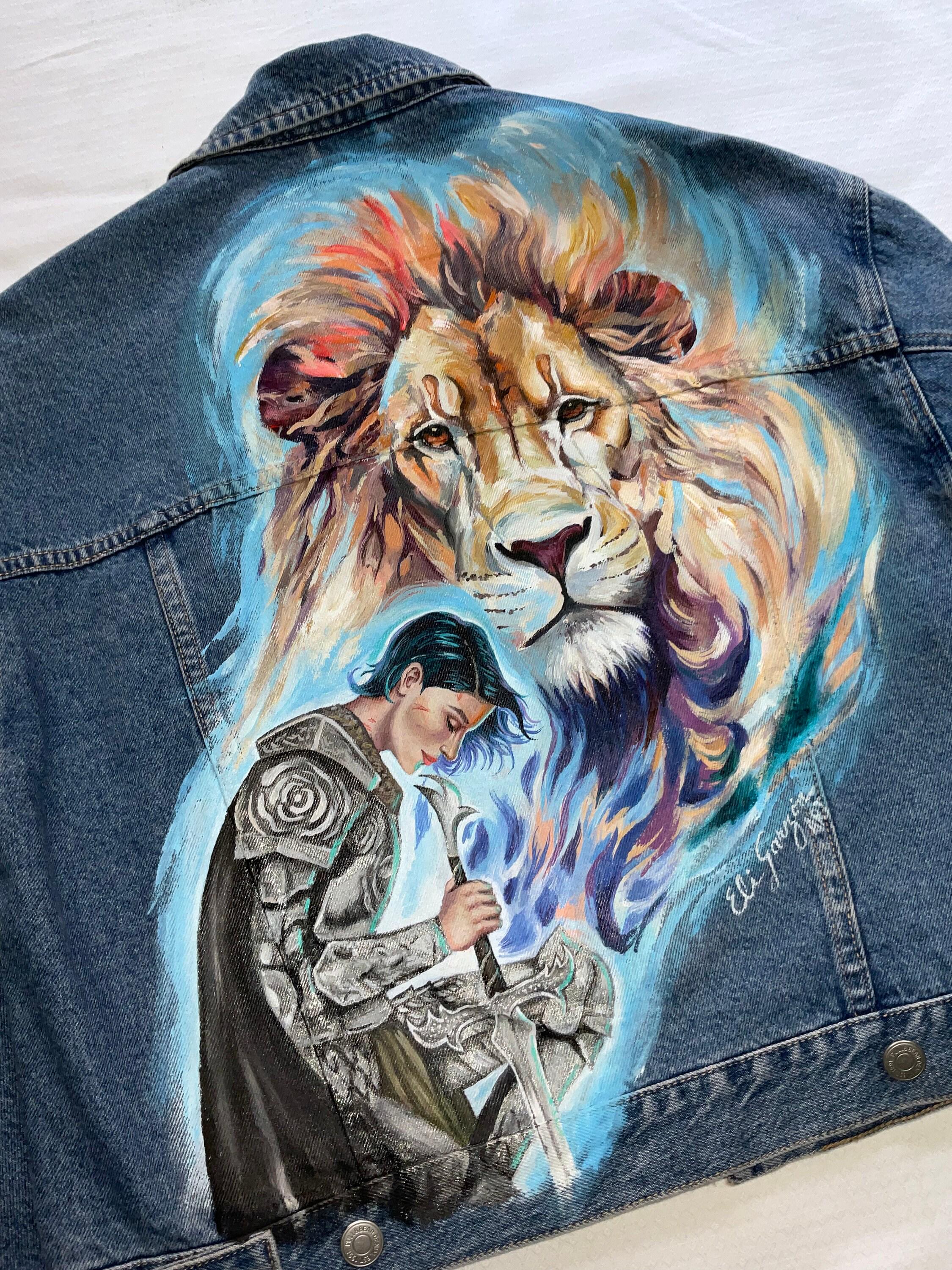 Jacket for Her, Hand Painted Jacket, Custom Girlfriend Jacket, Gift for ...