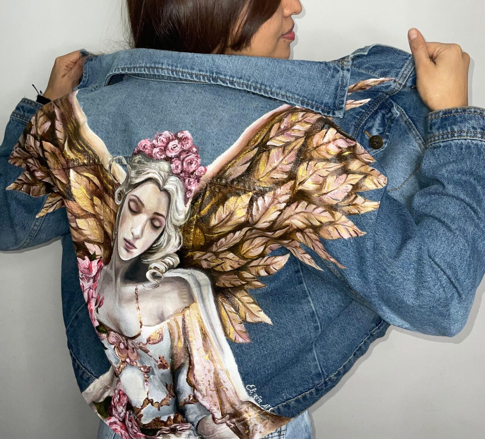 Jacket for Her, Hand Painted Jacket, Custom Girlfriend Jacket, Gift for ...