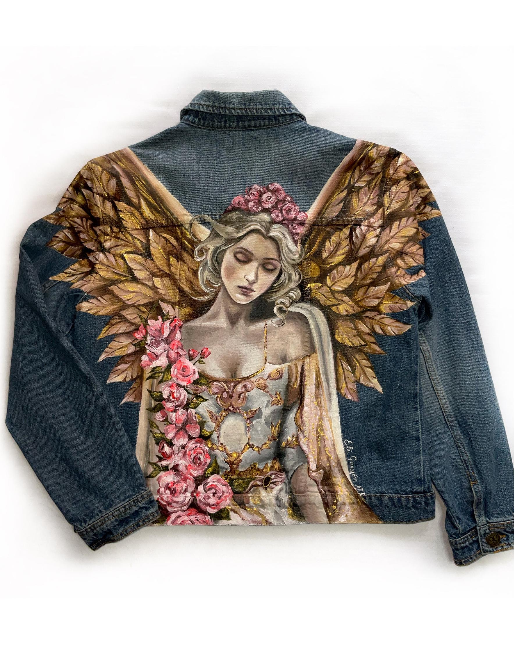Jacket for Her, Hand Painted Jacket, Custom Girlfriend Jacket, Gift for ...