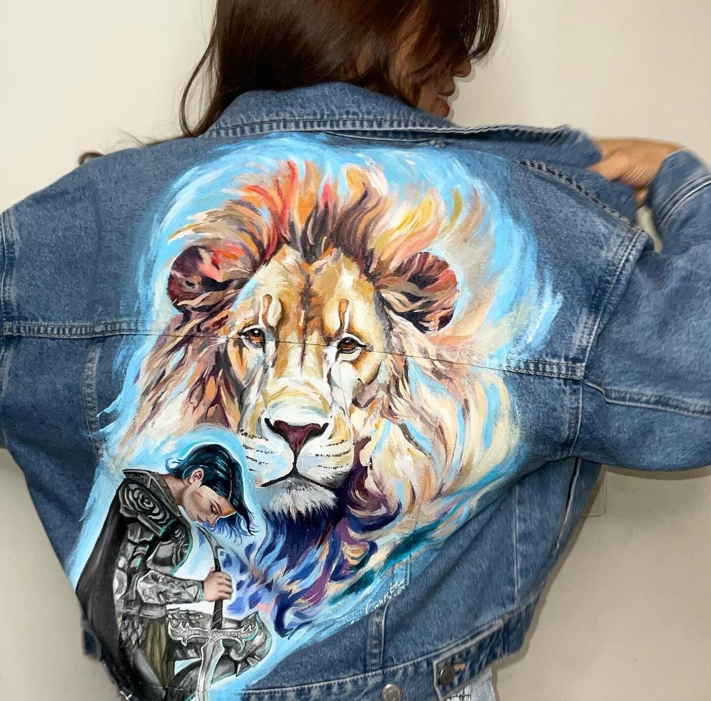 Jacket for Her, Hand Painted Jacket, Custom Girlfriend Jacket, Gift for ...
