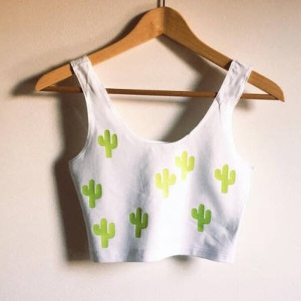 Cactus Crop Top - Etsy
