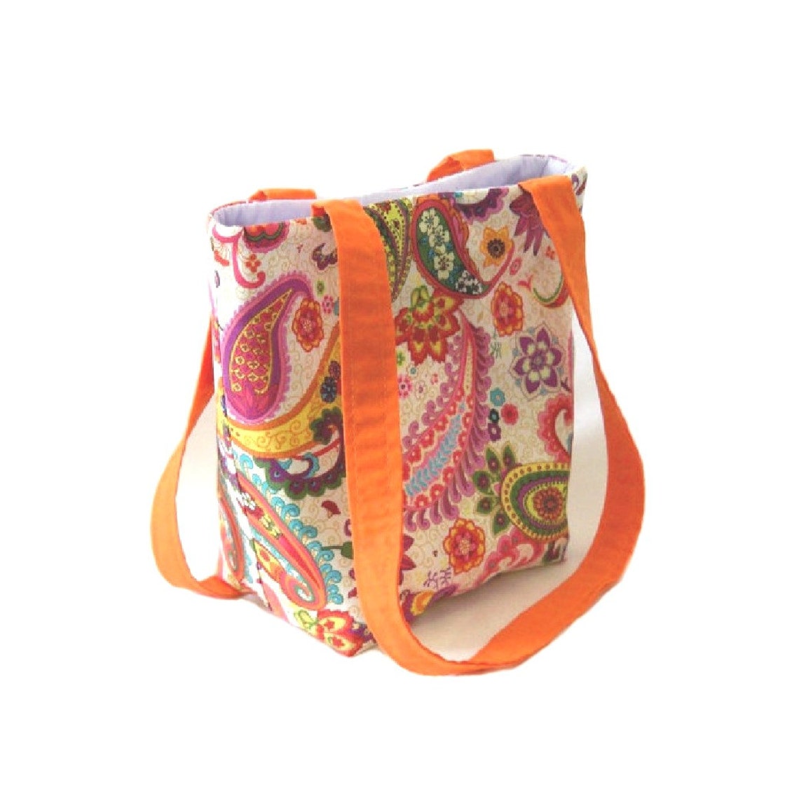 Paisley Purse, Small Tote Bag, Handmade Handbag, Floral Cloth Purse ...