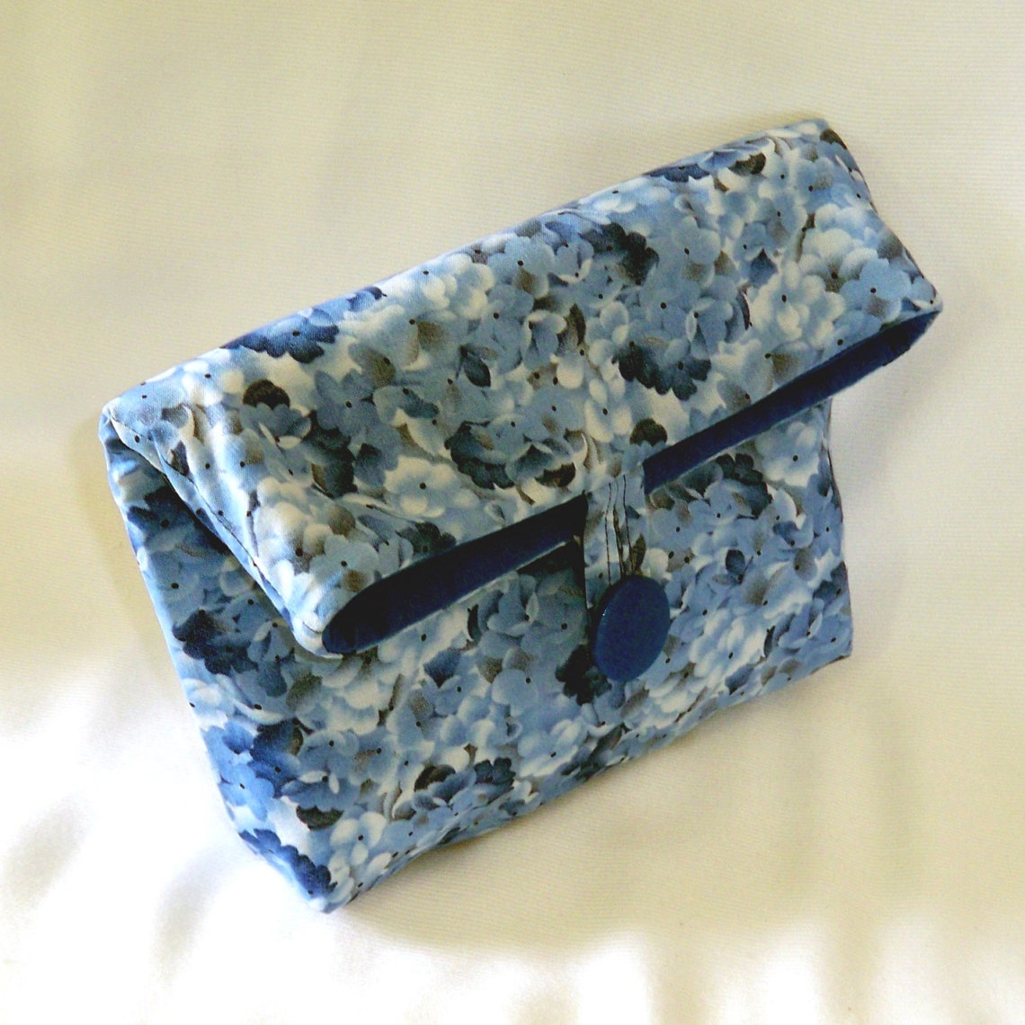 Blue Cosmetic Bag Makeup Bag Small Cloth Purse Clutch | Etsy