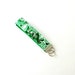 Floral Key Chain Green Fabric Key Fob Handmade Keychain - Etsy