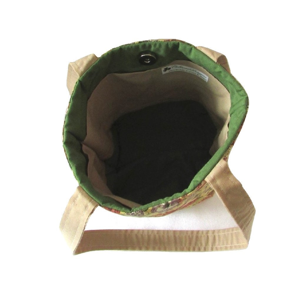 Floral Purse Small Fabric Bag Handmade Handbag Beige Cloth - Etsy