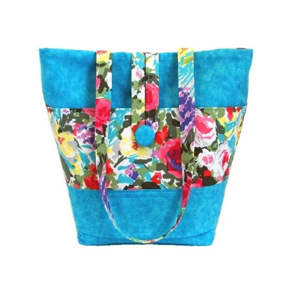 Blue Fabric Tote - Etsy